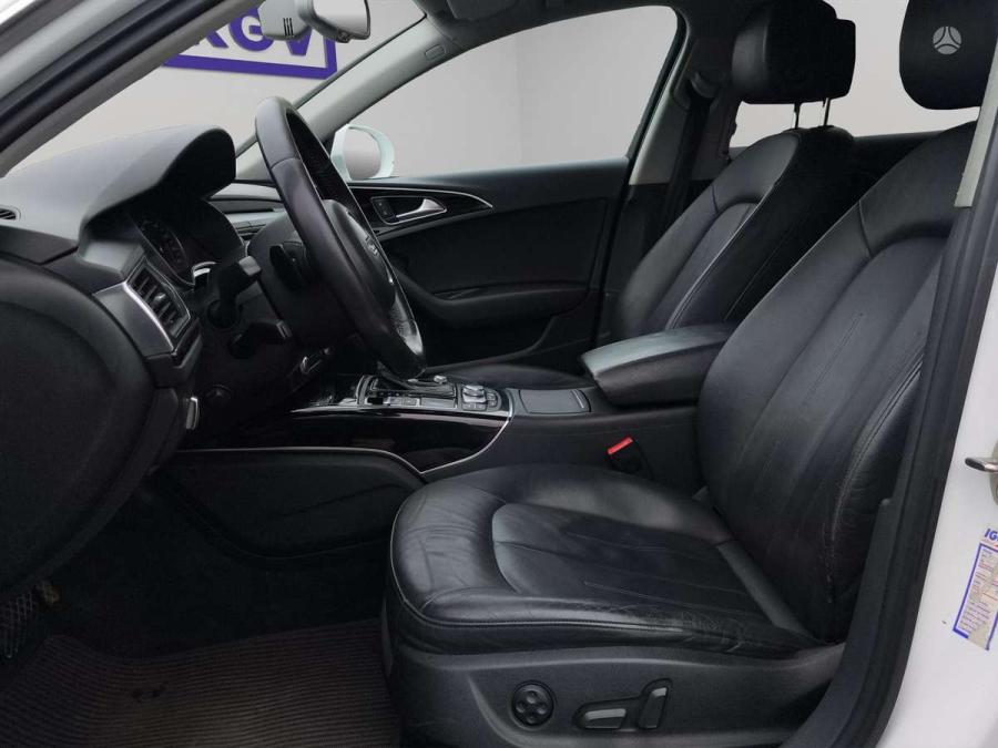 White Audi A6 Allroad 2012 in Vilnius, with an engine capacity of 3.00 L and mileage of 301 thousand km for 6999 €, photo 14 on AUTOMOTO.COM.LV