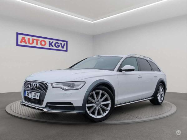White Audi A6 Allroad 2012 in Vilnius, with an engine capacity of 3.00 L and mileage of 301 thousand km for 6999 €, photo 1 on AUTOMOTO.COM.LV