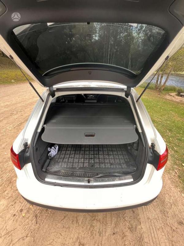 White Audi A6 Allroad 2013 in Utena, with an engine capacity of 2.97 L and mileage of 333 thousand km for 12500 €, photo 9 on AUTOMOTO.COM.LV