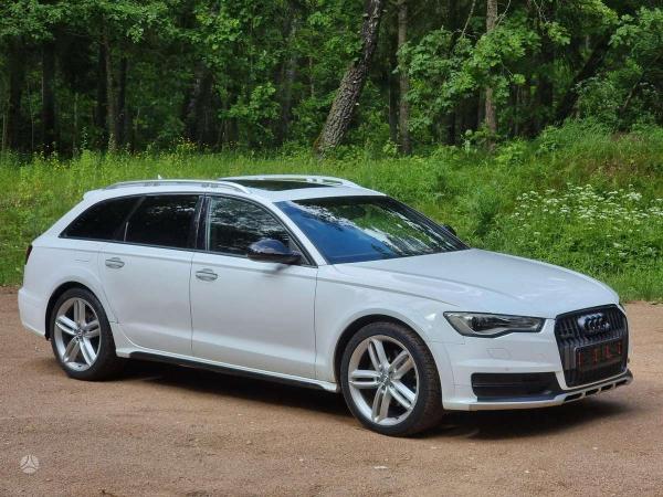 White Audi A6 Allroad 2015 in Panevezys, with an engine capacity of 2.97 L and mileage of 250 thousand km for 8200 €, photo 4 on AUTOMOTO.COM.LV