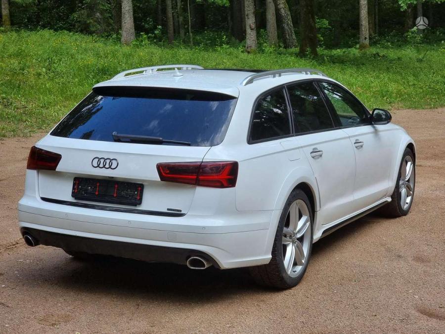 White Audi A6 Allroad 2015 in Panevezys, with an engine capacity of 2.97 L and mileage of 250 thousand km for 8200 €, photo 6 on AUTOMOTO.COM.LV