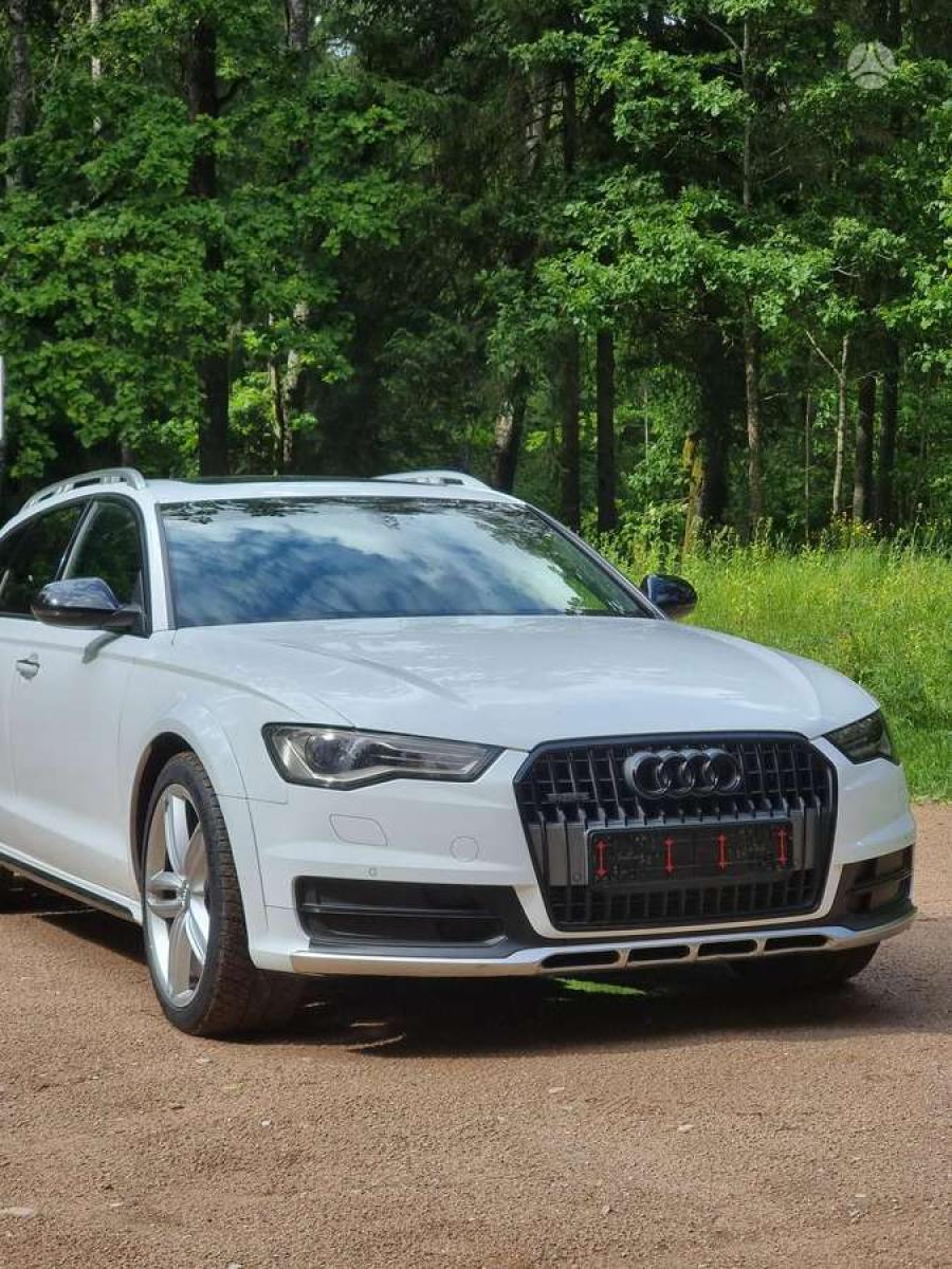 White Audi A6 Allroad 2015 in Panevezys, with an engine capacity of 2.97 L and mileage of 250 thousand km for 8200 €, photo 7 on AUTOMOTO.COM.LV