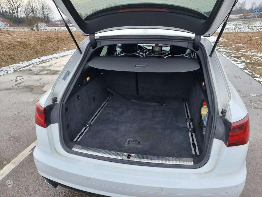 White Audi A6 Allroad 2015 in Panevezys, with an engine capacity of 2.97 L and mileage of 250 thousand km for 8200 €, photo 9 on AUTOMOTO.COM.LV