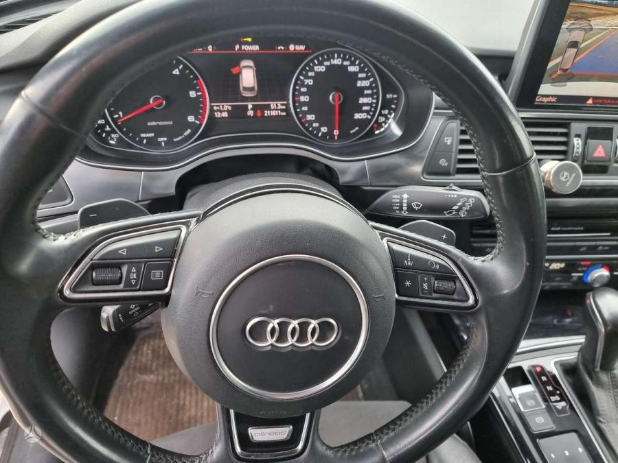 White Audi A6 Allroad 2015 in Panevezys, with an engine capacity of 2.97 L and mileage of 250 thousand km for 8200 €, photo 11 on AUTOMOTO.COM.LV