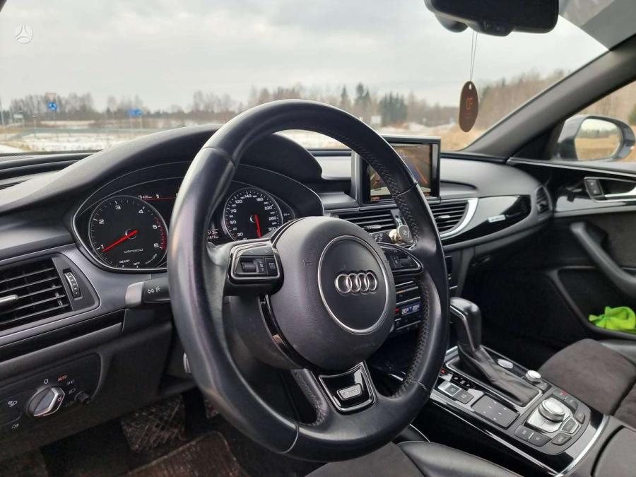White Audi A6 Allroad 2015 in Panevezys, with an engine capacity of 2.97 L and mileage of 250 thousand km for 8200 €, photo 13 on AUTOMOTO.COM.LV