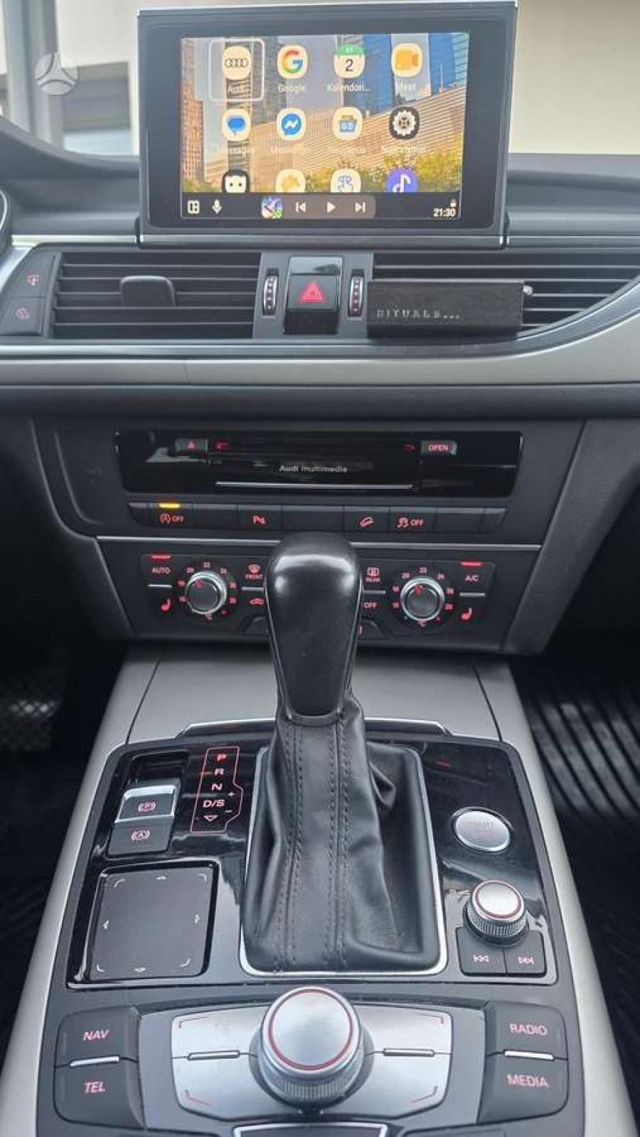 White Audi A6 Allroad 2015 in Vilnius, with an engine capacity of 2.97 L and mileage of 335 thousand km for 13700 €, photo 12 on AUTOMOTO.COM.LV