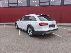 White Audi A6 Allroad 2015 in Kaunas, with an engine capacity of 2.97 L and mileage of 298 thousand km for 13950 €, photo 6 on AUTOMOTO.COM.LV
