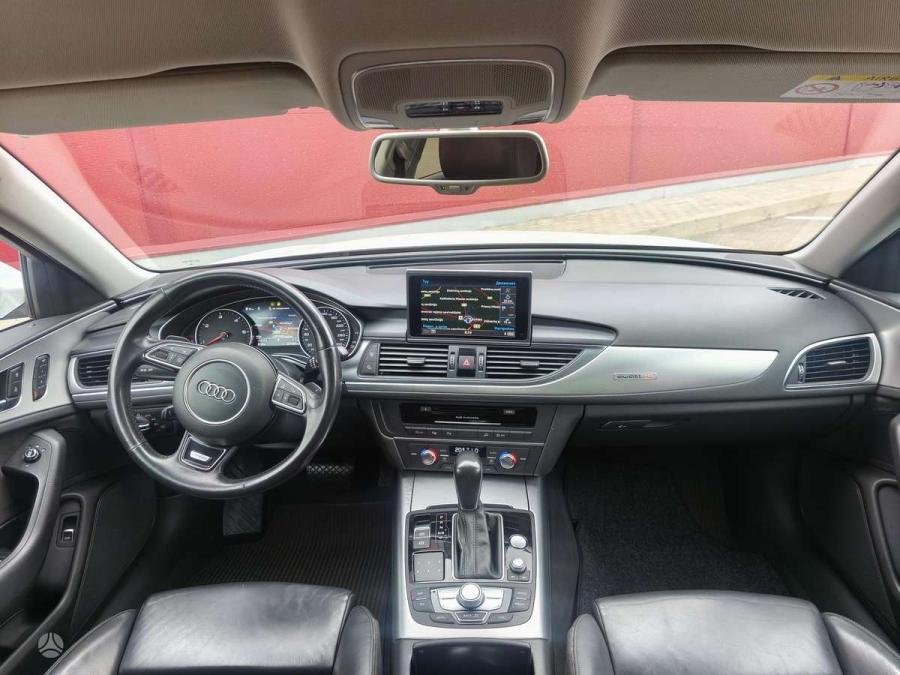 White Audi A6 Allroad 2015 in Kaunas, with an engine capacity of 2.97 L and mileage of 298 thousand km for 13950 €, photo 9 on AUTOMOTO.COM.LV