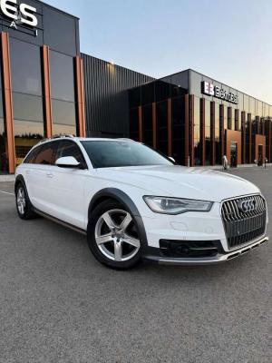 White Audi A6 Allroad 2016 in Kaunas, with an engine capacity of 2.97 L and mileage of 218 thousand km for 15999 €, photo  on AUTOMOTO.COM.LV