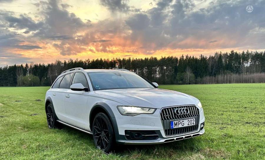 White Audi A6 Allroad 2017 in Taurage, with an engine capacity of 2.97 L and mileage of 160 thousand km for 17900 €, photo 2 on AUTOMOTO.COM.LV