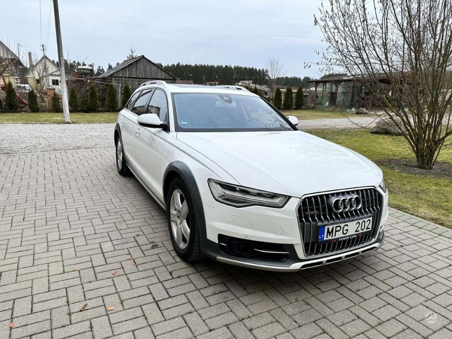 White Audi A6 Allroad 2017 in Taurage, with an engine capacity of 2.97 L and mileage of 160 thousand km for 17900 €, photo 9 on AUTOMOTO.COM.LV