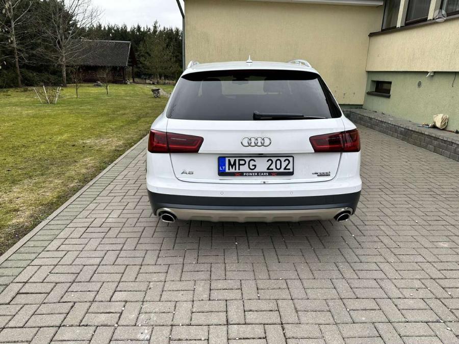 White Audi A6 Allroad 2017 in Taurage, with an engine capacity of 2.97 L and mileage of 160 thousand km for 17900 €, photo 11 on AUTOMOTO.COM.LV