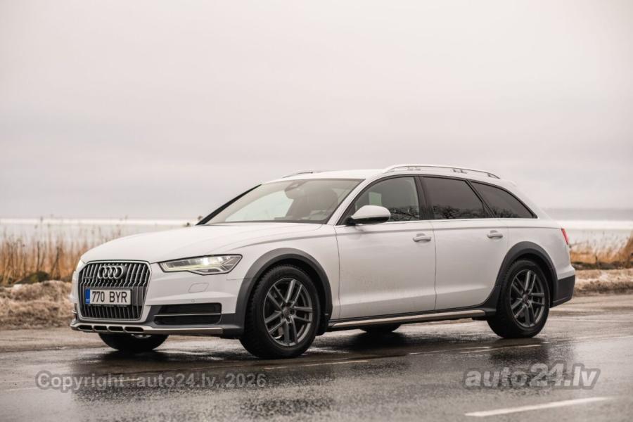White Audi A6 Allroad 2017 in Tallinn, with an engine capacity of 3.00 L and mileage of 197 thousand km for 23000 €, photo 1 on AUTOMOTO.COM.LV