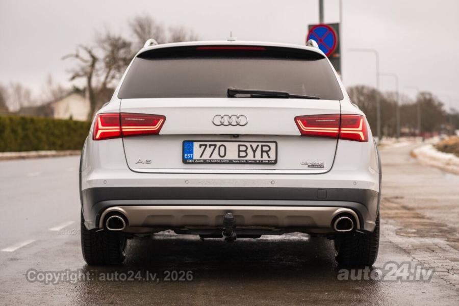 White Audi A6 Allroad 2017 in Tallinn, with an engine capacity of 3.00 L and mileage of 197 thousand km for 23000 €, photo 4 on AUTOMOTO.COM.LV