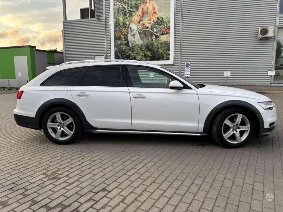 White Audi A6 Allroad 2017 in Raseiniai, with an engine capacity of 2.97 L and mileage of 170 thousand km for 16450 €, photo 5 on AUTOMOTO.COM.LV