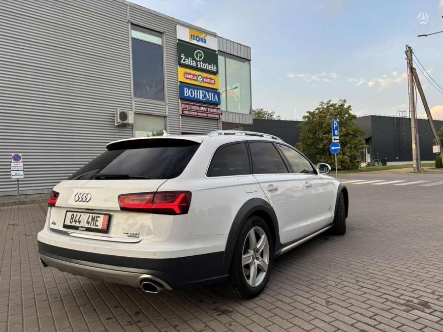 White Audi A6 Allroad 2017 in Raseiniai, with an engine capacity of 2.97 L and mileage of 170 thousand km for 16450 €, photo 9 on AUTOMOTO.COM.LV