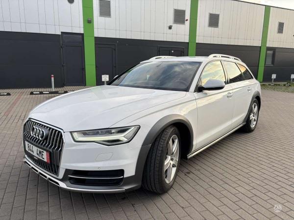 White Audi A6 Allroad 2017 in Raseiniai, with an engine capacity of 2.97 L and mileage of 170 thousand km for 16450 €, photo 1 on AUTOMOTO.COM.LV