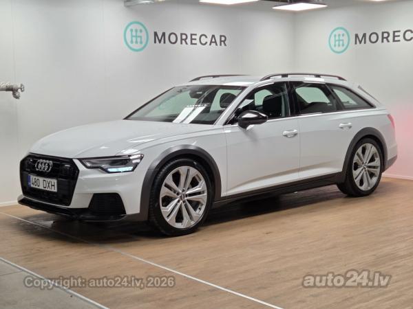 White Audi A6 Allroad 2019 in Tallinn, with an engine capacity of 3.00 L and mileage of 153 thousand km for 27900 €, photo 1 on AUTOMOTO.COM.LV
