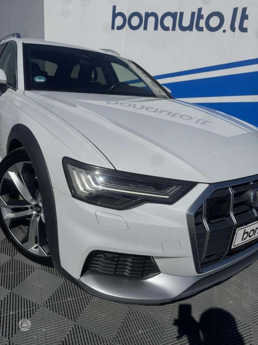 White Audi A6 Allroad 2019 in Kaunas, with an engine capacity of 2.97 L and mileage of 229 thousand km for 28499 €, photo 4 on AUTOMOTO.COM.LV