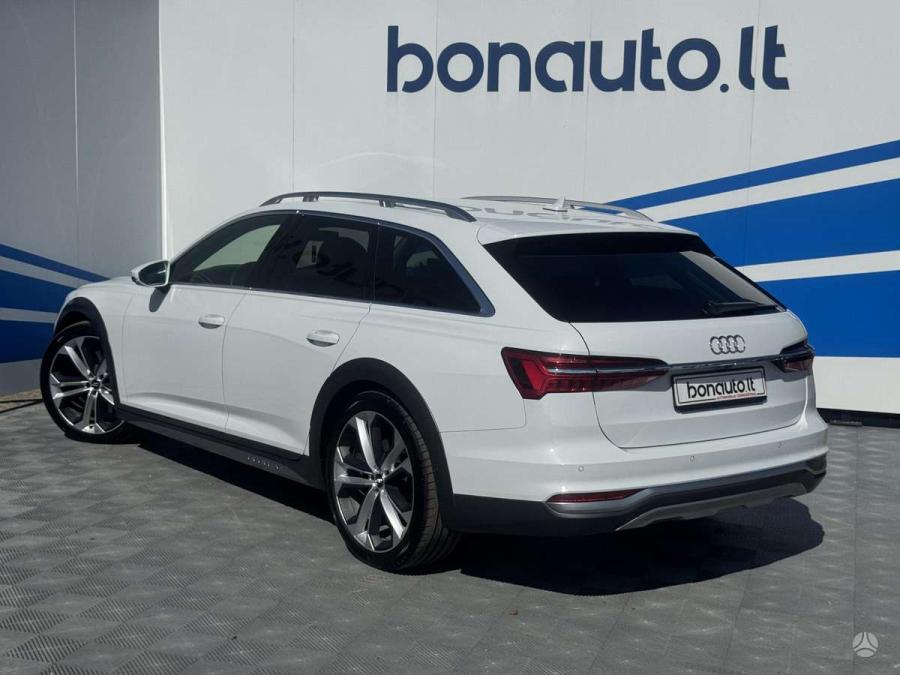 White Audi A6 Allroad 2019 in Kaunas, with an engine capacity of 2.97 L and mileage of 229 thousand km for 28499 €, photo 6 on AUTOMOTO.COM.LV