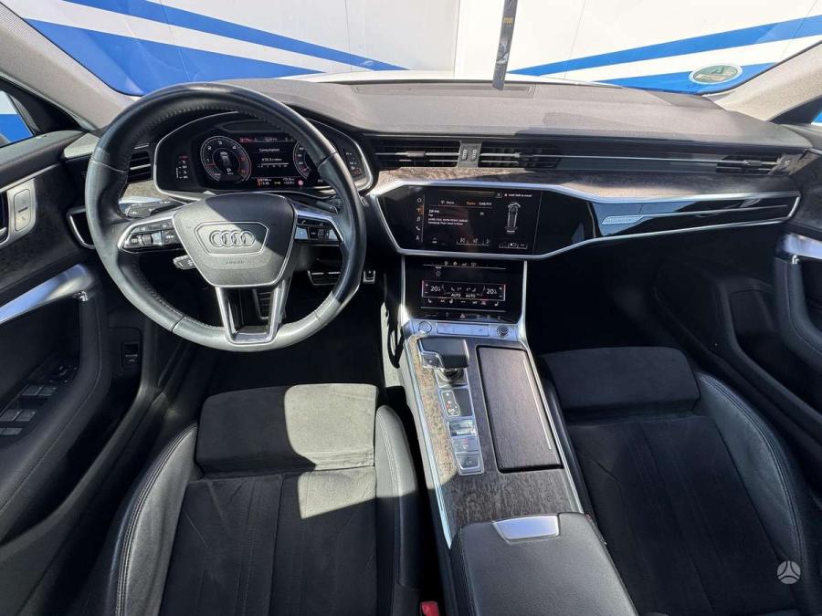 White Audi A6 Allroad 2019 in Kaunas, with an engine capacity of 2.97 L and mileage of 229 thousand km for 28499 €, photo 9 on AUTOMOTO.COM.LV