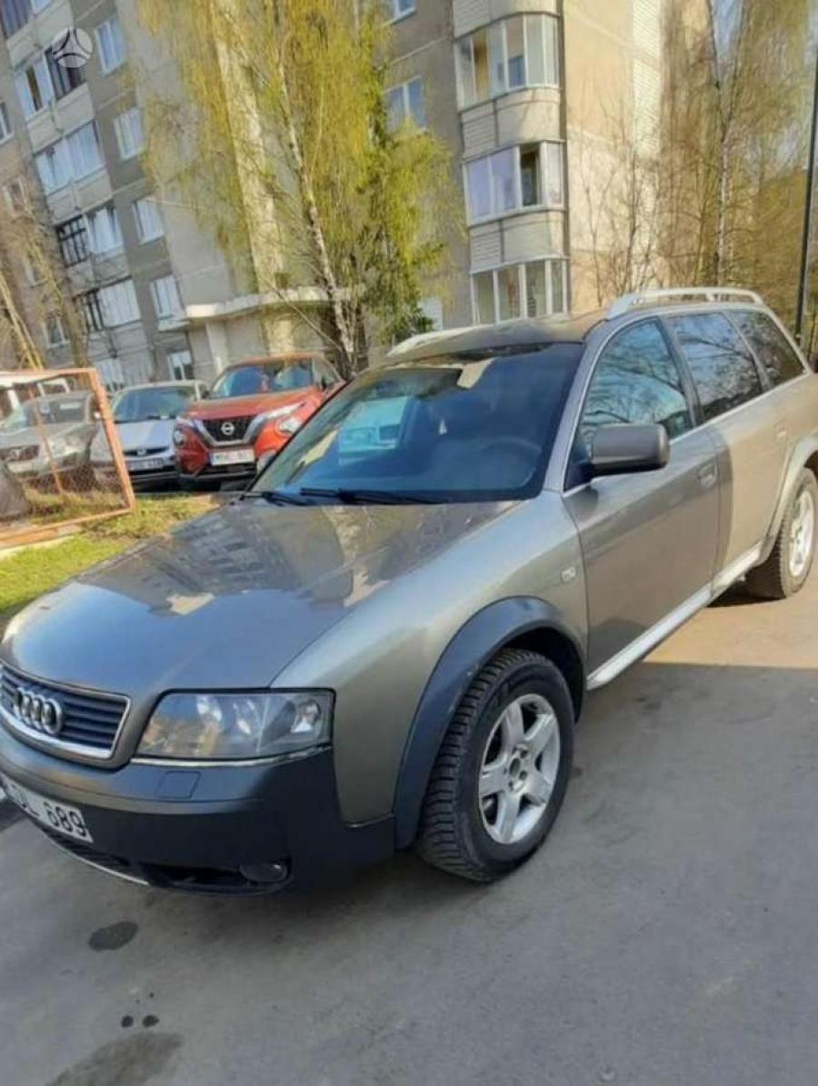Yellow Audi A6 Allroad 2006 in Vilnius, with an engine capacity of 2.50 L and mileage of 336 thousand km for 2200 €, photo 3 on AUTOMOTO.COM.LV