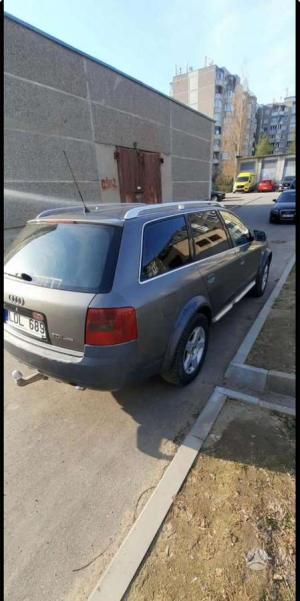 Yellow Audi A6 Allroad 2006 in Vilnius, with an engine capacity of 2.50 L and mileage of 336 thousand km for 2200 €, photo 4 on AUTOMOTO.COM.LV
