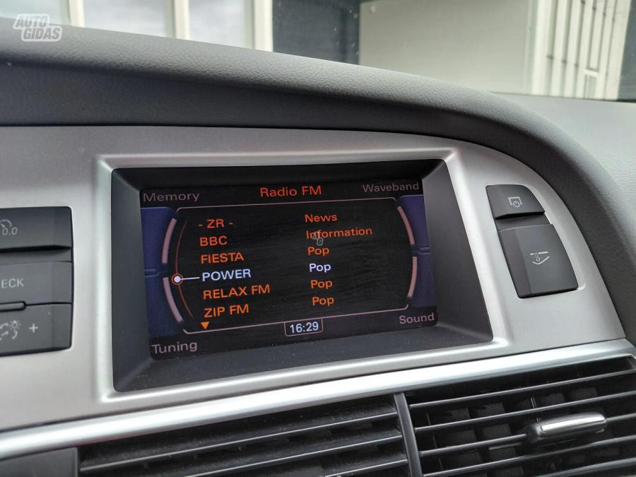 Melns Audi A6 2010 Viļņa, ar dzinēja tilpumu 2.70 L un nobraukumu 417 tūkst. km par 3800 €, foto 15 vietnē AUTOMOTO.COM.LV