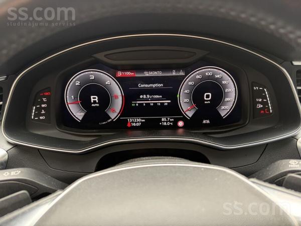 Black Audi A6 2020 in Riga, with an engine capacity of 3.00 L and mileage of 132 thousand km for 33800 €, photo 9 on AUTOMOTO.COM.LV