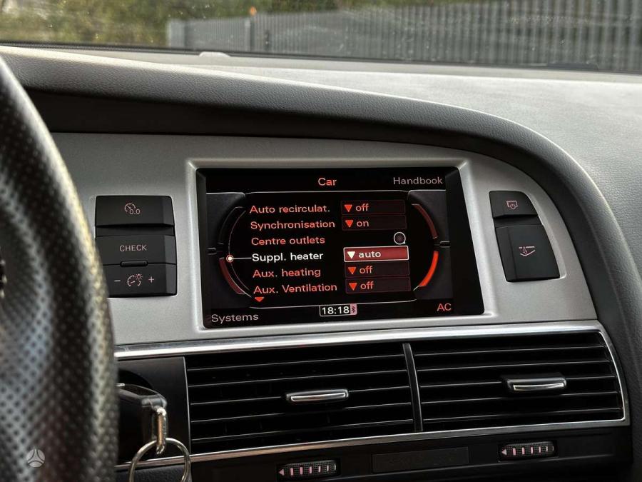 Black Audi A6 2010 in Vilnius, with an engine capacity of 2.97 L and mileage of 260 thousand km for 7150 €, photo 44 on AUTOMOTO.COM.LV