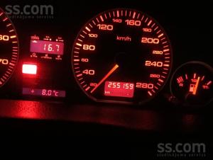 Black Audi A6 1996 in Balvi, with an engine capacity of 2.60 L and mileage of 254 thousand km for 4900 €, photo 4 on AUTOMOTO.COM.LV