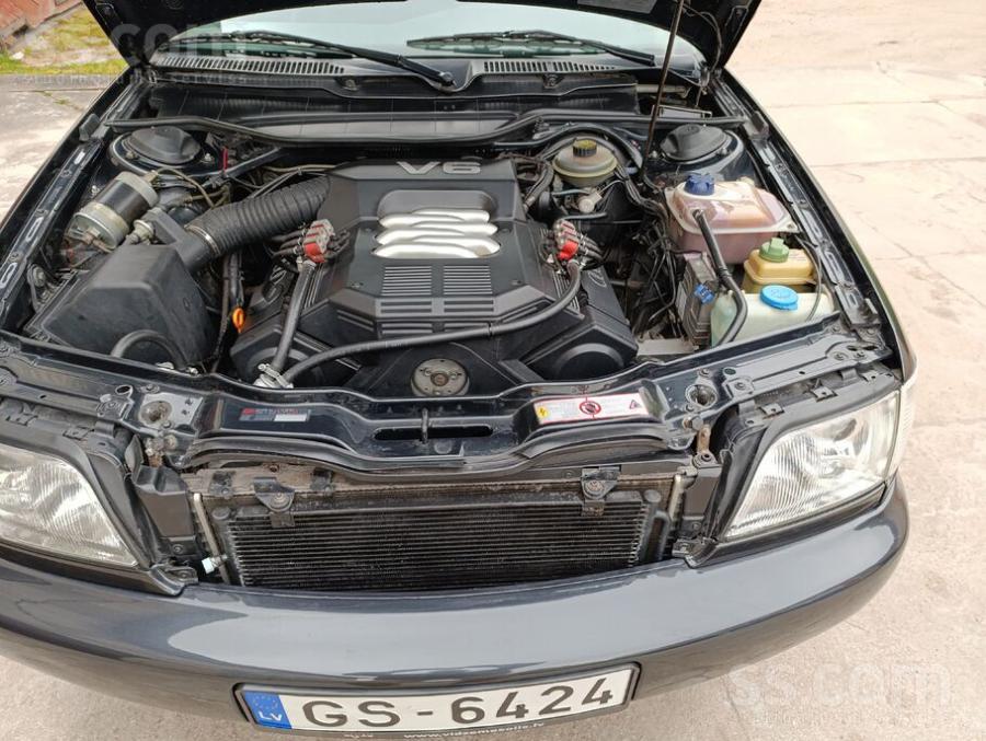 Black Audi A6 1996 in Balvi, with an engine capacity of 2.60 L and mileage of 254 thousand km for 4900 €, photo 14 on AUTOMOTO.COM.LV
