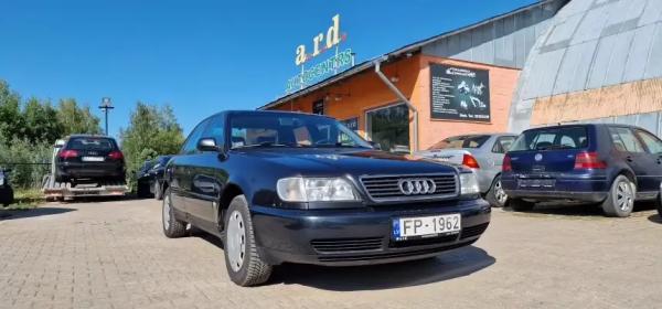 Black Audi A6 1997 in Valmiera, with an engine capacity of 2.00 L and mileage of 270 thousand km for 1400 €, photo 1 on AUTOMOTO.COM.LV