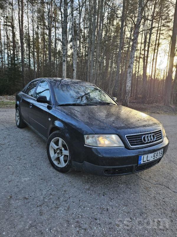 Black Audi A6 1998 in Madona, with an engine capacity of 1.90 L and mileage of 459 thousand km for 1450 €, photo 3 on AUTOMOTO.COM.LV