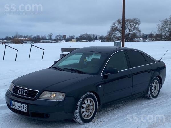 Black Audi A6 1998 in Rezekne, with an engine capacity of 2.40 L and mileage of 329 thousand km for 820 €, photo 2 on AUTOMOTO.COM.LV