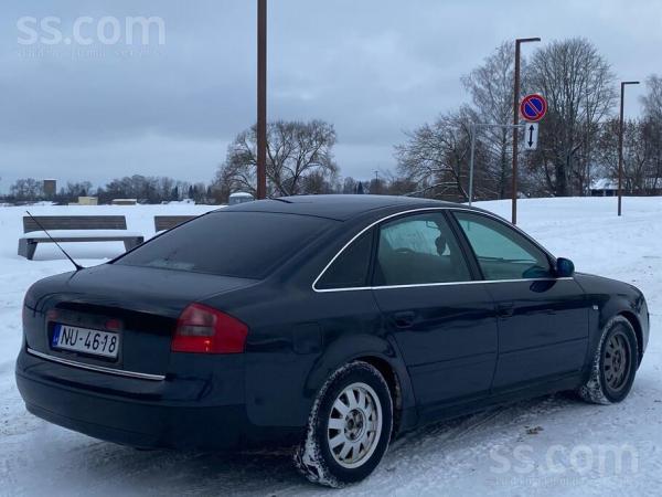 Black Audi A6 1998 in Rezekne, with an engine capacity of 2.40 L and mileage of 329 thousand km for 820 €, photo 3 on AUTOMOTO.COM.LV