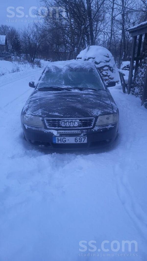Black Audi A6 1998 in Ludza, with an engine capacity of 1.70 L and mileage of 400 thousand km for 600 €, photo 1 on AUTOMOTO.COM.LV