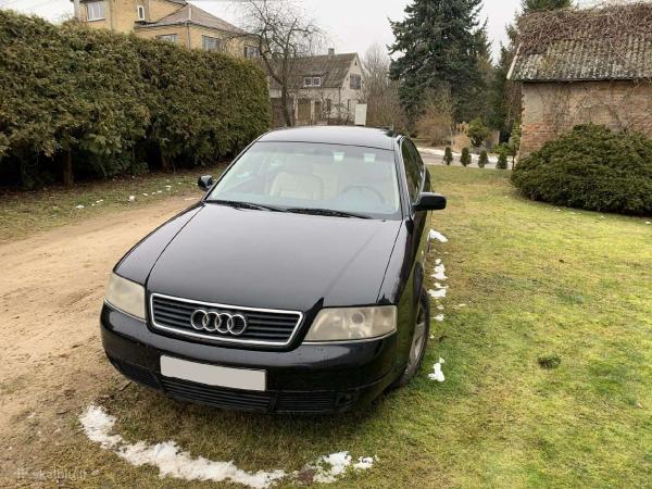 Melns Audi A6 1999 Kauņa, ar dzinēja tilpumu 2.50 L un nobraukumu 328 tūkst. km par 500 €, foto 1 vietnē AUTOMOTO.COM.LV