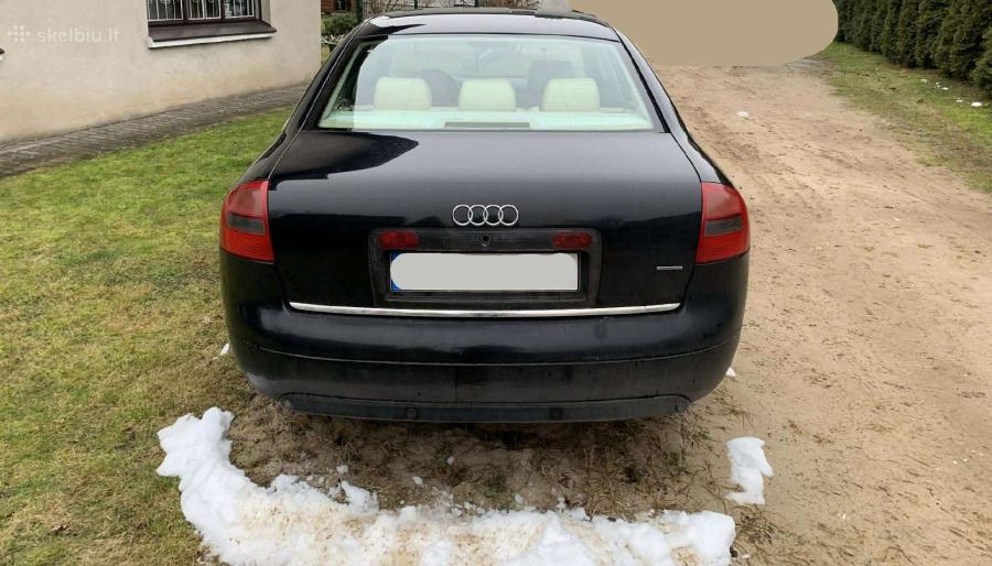 Black Audi A6 1999 in Kaunas, with an engine capacity of 2.50 L and mileage of 328 thousand km for 500 €, photo 5 on AUTOMOTO.COM.LV