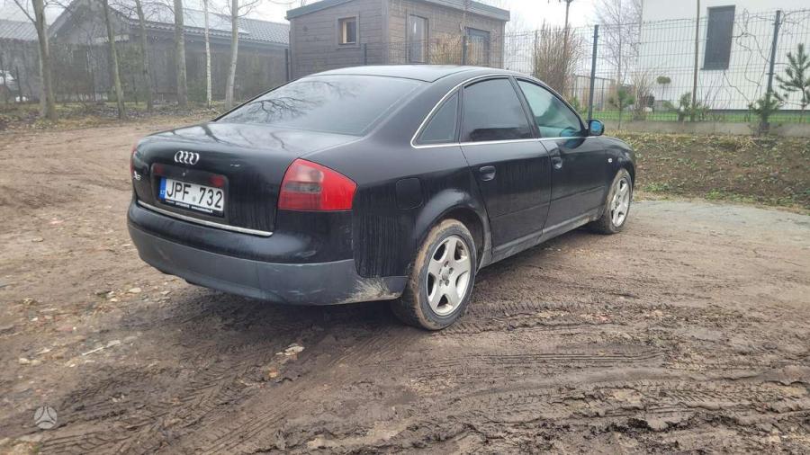 Black Audi A6 1999 in Vilnius, with an engine capacity of 1.90 L and mileage of 383 thousand km for 900 €, photo 3 on AUTOMOTO.COM.LV