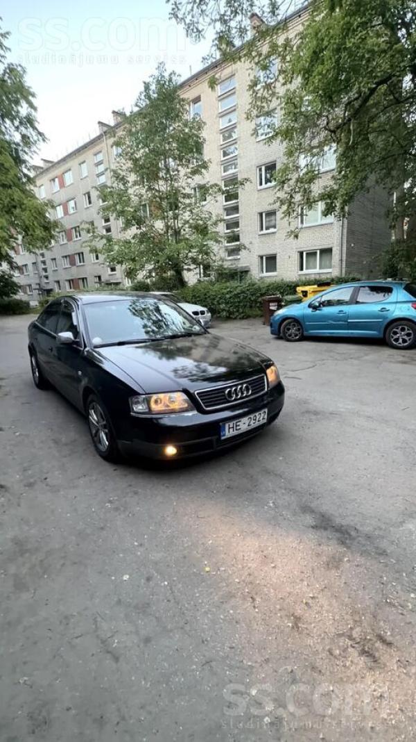 Black Audi A6 1999 in Ogre, with an engine capacity of 2.50 L and mileage of 122 thousand km for 2000 €, photo 1 on AUTOMOTO.COM.LV