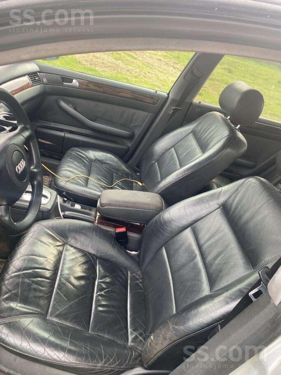 Black Audi A6 1999 in Bauska, with an engine capacity of 1.90 L and mileage of 392 thousand km for 650 €, photo 10 on AUTOMOTO.COM.LV