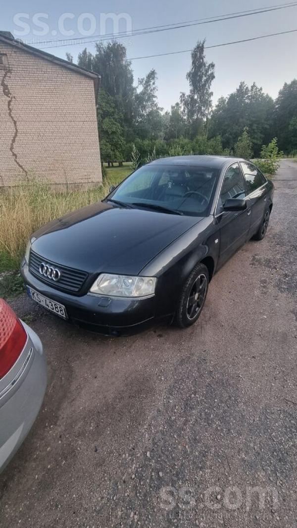 Black Audi A6 1999 in Rezekne, with an engine capacity of 1.80 L and mileage of 353 thousand km for 1100 €, photo 2 on AUTOMOTO.COM.LV