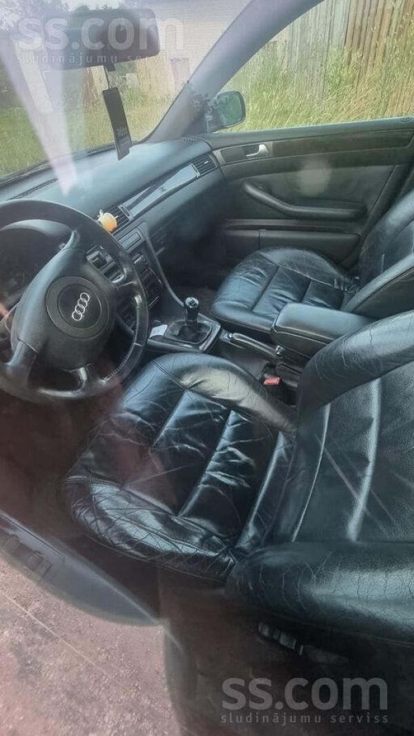 Black Audi A6 1999 in Rezekne, with an engine capacity of 1.80 L and mileage of 353 thousand km for 1100 €, photo 6 on AUTOMOTO.COM.LV