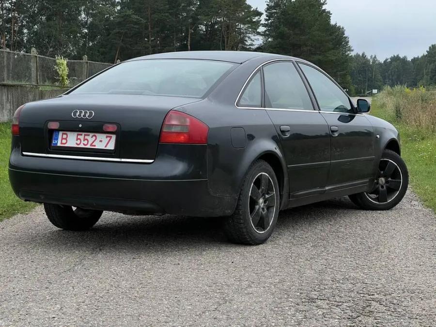Black Audi A6 1999 in Rezekne, with an engine capacity of 1.80 L and mileage of 354 thousand km for 1490 €, photo 5 on AUTOMOTO.COM.LV