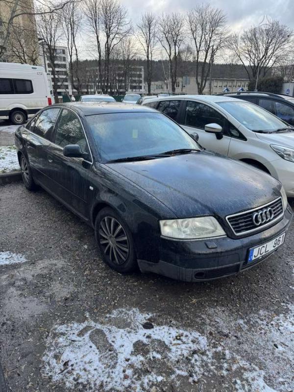 Melns Audi A6 2000 Viļņa, ar dzinēja tilpumu 2.50 L un nobraukumu 398 tūkst. km par 650 €, foto 1 vietnē AUTOMOTO.COM.LV