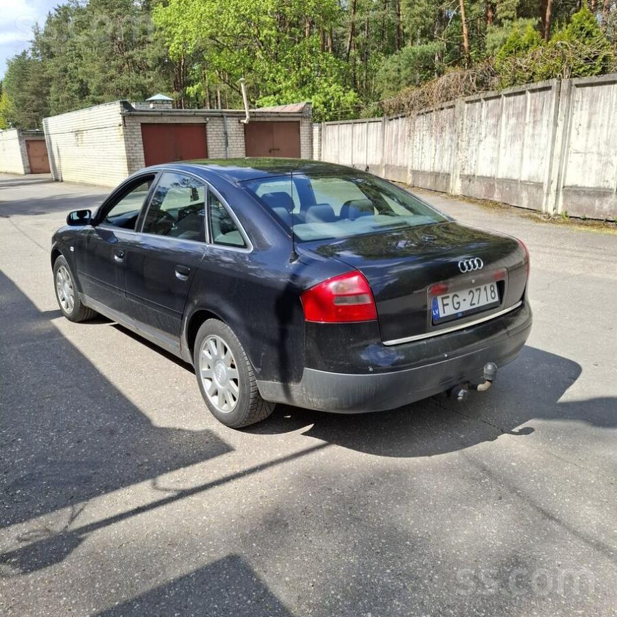 Black Audi A6 2000 in Riga, with an engine capacity of 2.40 L and mileage of 446 thousand km for 1000 €, photo 11 on AUTOMOTO.COM.LV