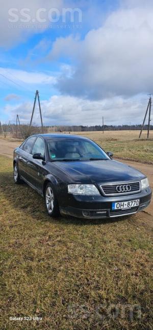 Melns Audi A6 2000 Limbaži, ar dzinēja tilpumu 2.40 L un nobraukumu 357 tūkst. km par 800 €, foto  vietnē AUTOMOTO.COM.LV