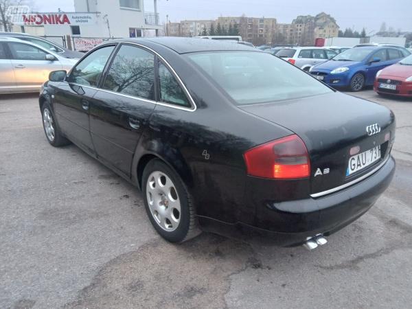Black Audi A6 2001 in Siauliai, with an engine capacity of 2.50 L and mileage of 300 thousand km for 780 €, photo 5 on AUTOMOTO.COM.LV
