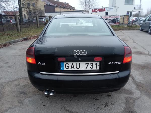Black Audi A6 2001 in Siauliai, with an engine capacity of 2.50 L and mileage of 300 thousand km for 780 €, photo 9 on AUTOMOTO.COM.LV